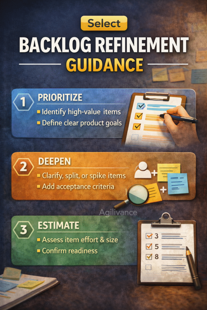 Backlog Refinement Guidance - Agilivance